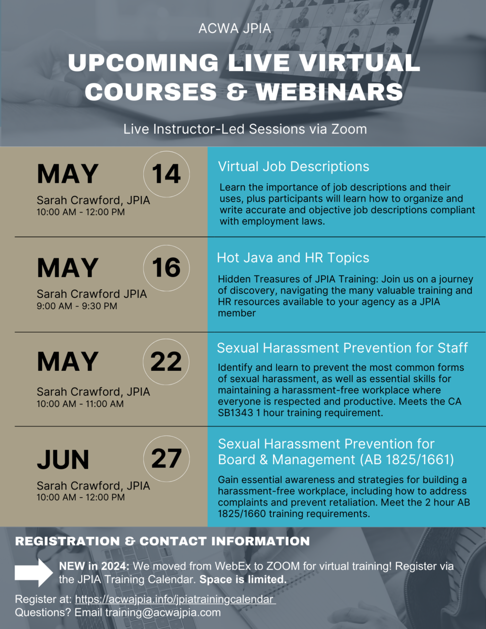 TRAINING - ACWA JPIA